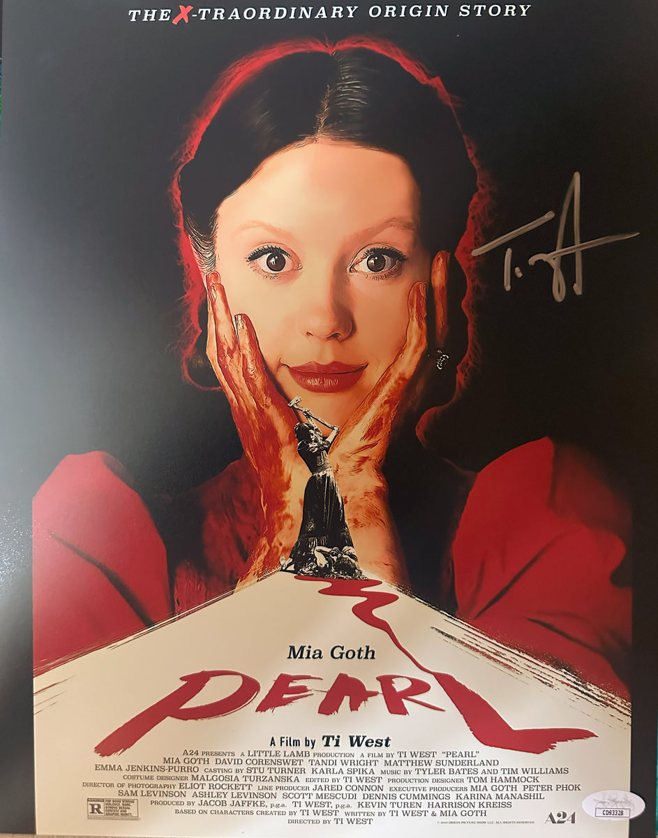Ti West signed Pearl 11x14 photo Comes with JSA sticker – DOTD Dist.