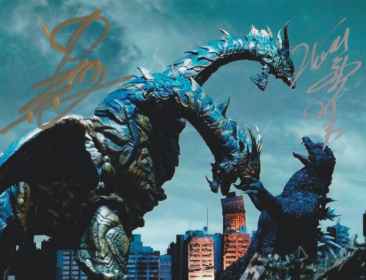 TSUTOMU KITAGAWA and MOTOKUNI NAKAGAWA signed Godzilla Final Wars 8x10 ...