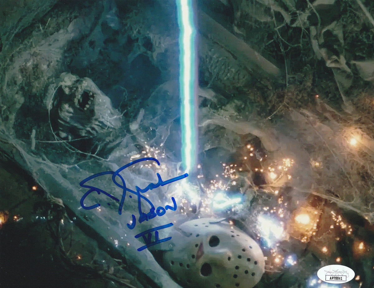 Friday The 13th CJ Graham signed Jason Voorhees 8x10 JSA – DOTD Dist.
