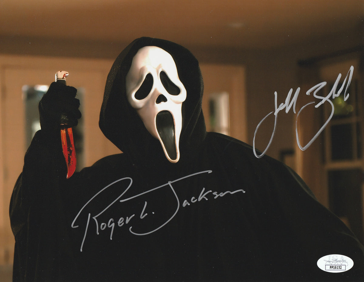 Scream Roger Jackson and Jeff Brockton signed Ghostface 8x10 JSA – DOTD ...