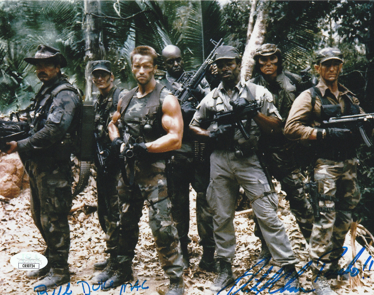 Bill Duke Richard Chaves signed Predator 8x10 photo Comes with JSA sti ...