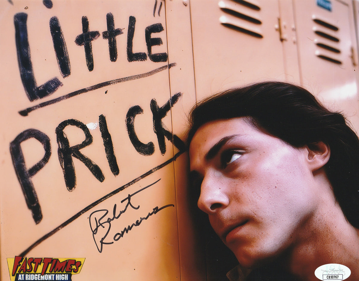 Robert Romanus signed Fast Times At Ridgemont High signed 8x10 JSA ...