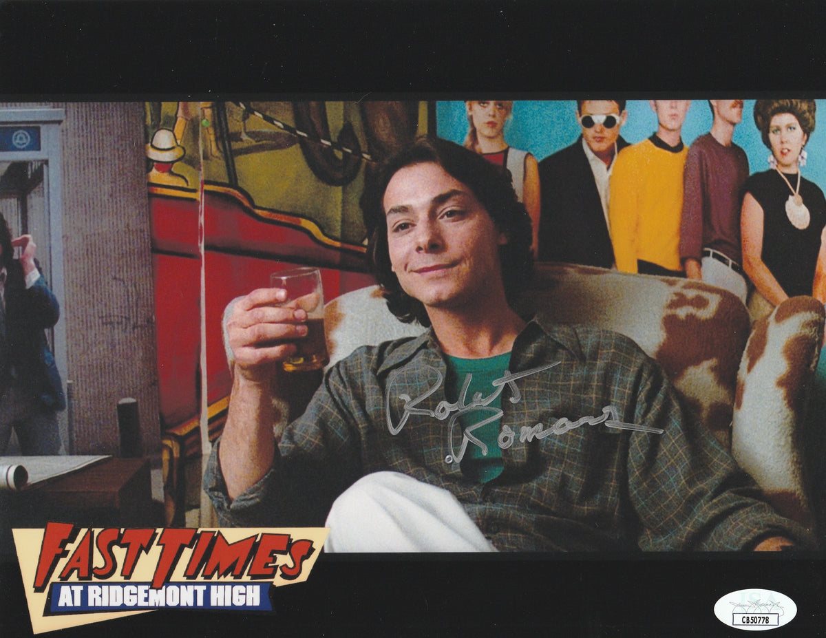 Robert Romanus signed Fast Times At Ridgemont High signed 8x10 JSA ...