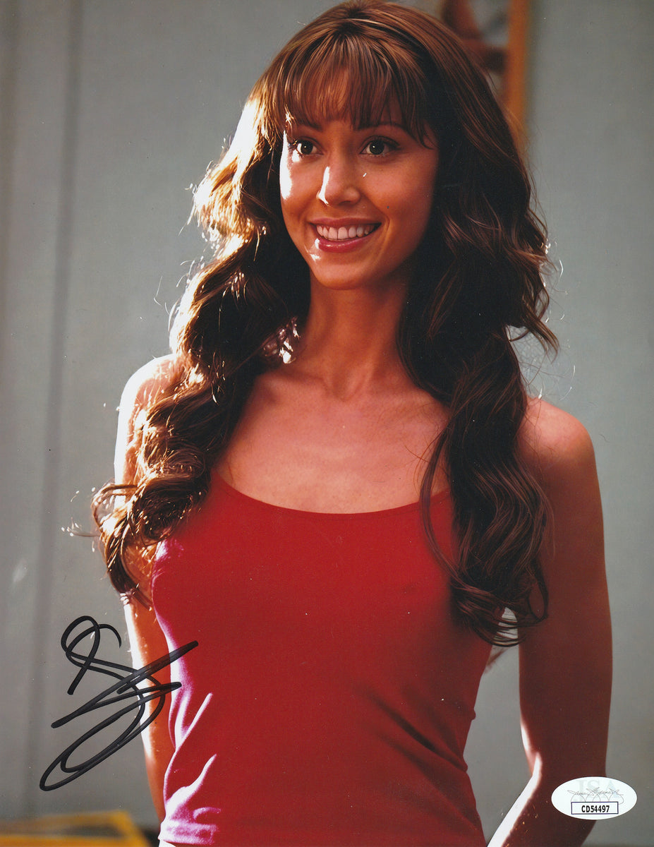 Shannon Elizabeth signed American Pie 8x10 JSA – DOTD Dist.