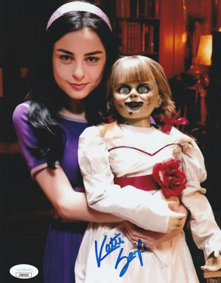 Katie Sarife signed Annabelle 8x10 JSA The Conjuring – DOTD Dist.