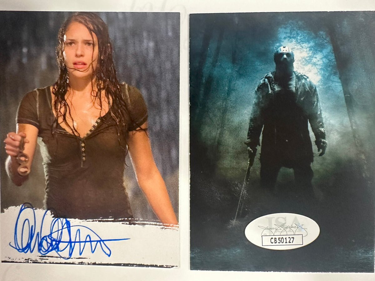 Amanda Righetti signed Friday The 13th Chase Card JSA Jason Voorhees ...