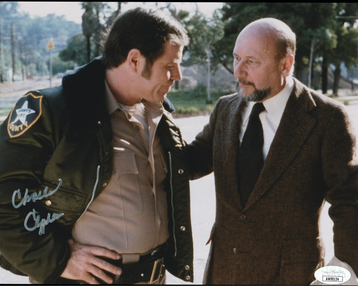 Halloween Charles Cyphers signed 8x10 Comes with JSA sticker Metallic ...