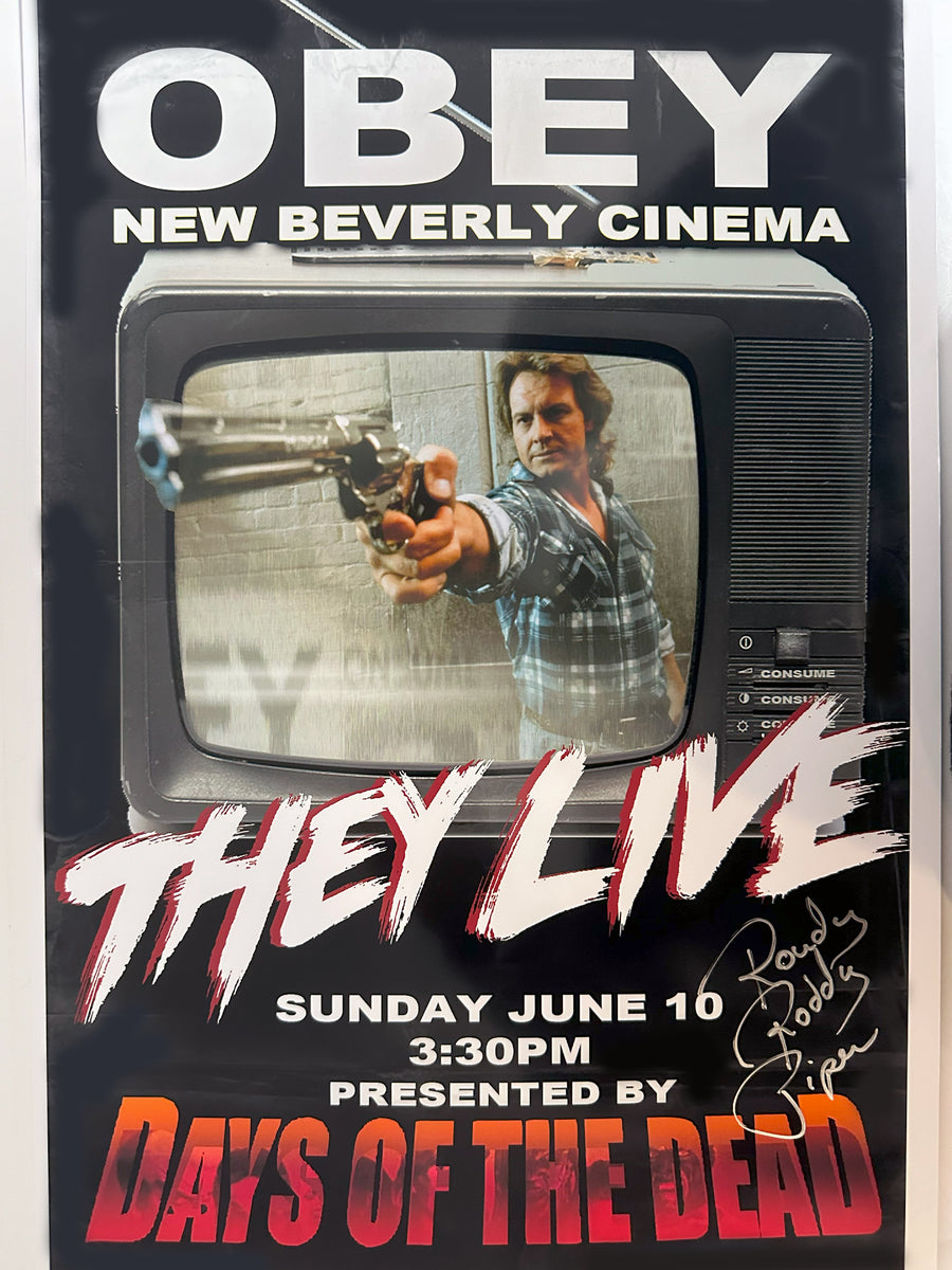 RODDY PIPER signed THEY LIVE event poster Days Of The Dead – DOTD Dist.