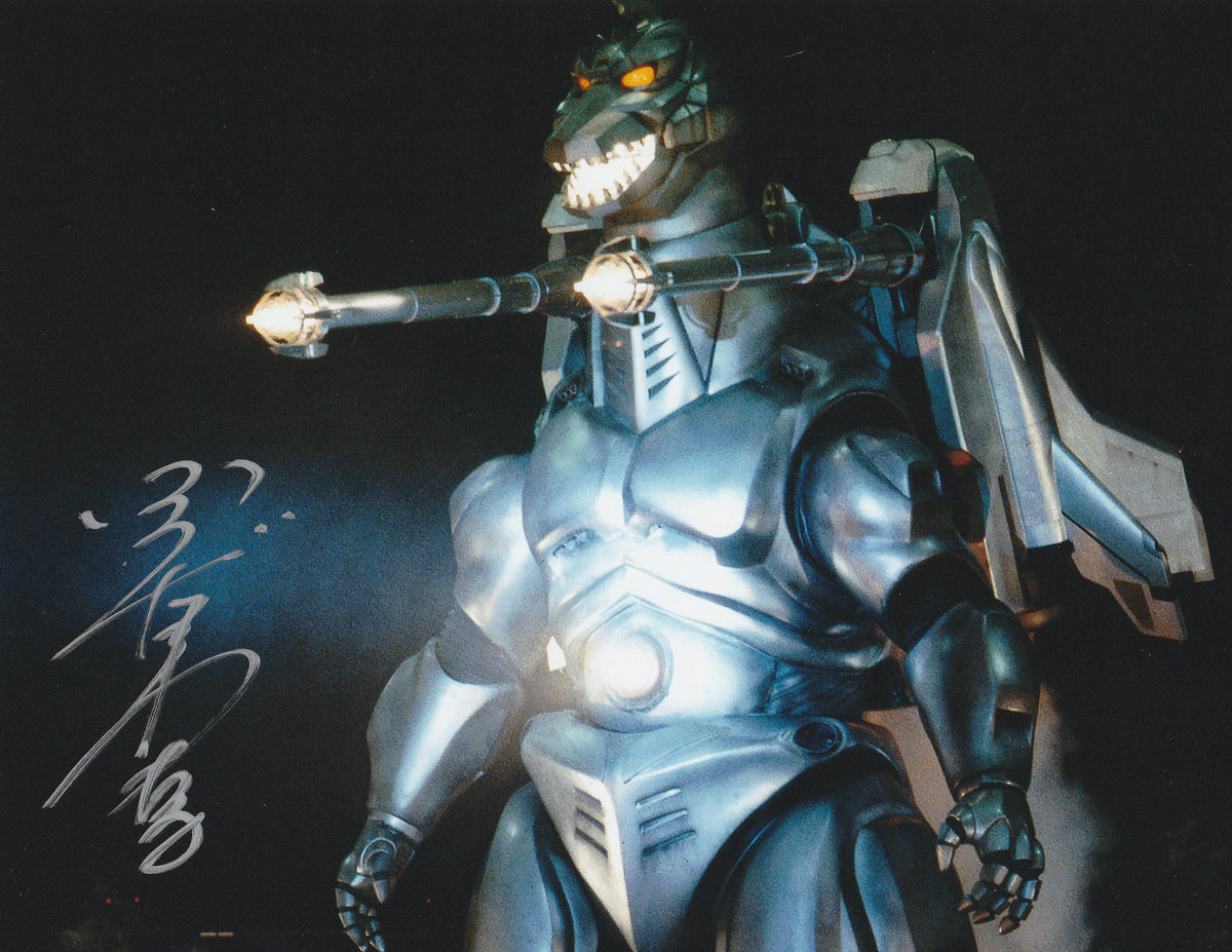Godzilla Wataru Fukuda signed 8x10 photo GODZILLA vs MECHAGODZILLA JSA ...