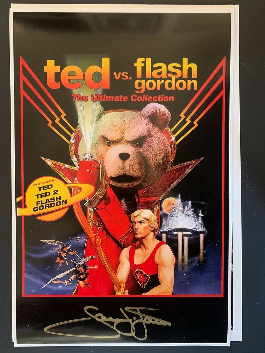 Flash Gordon Sam Jones signed 11x17 poster – DOTD Dist.