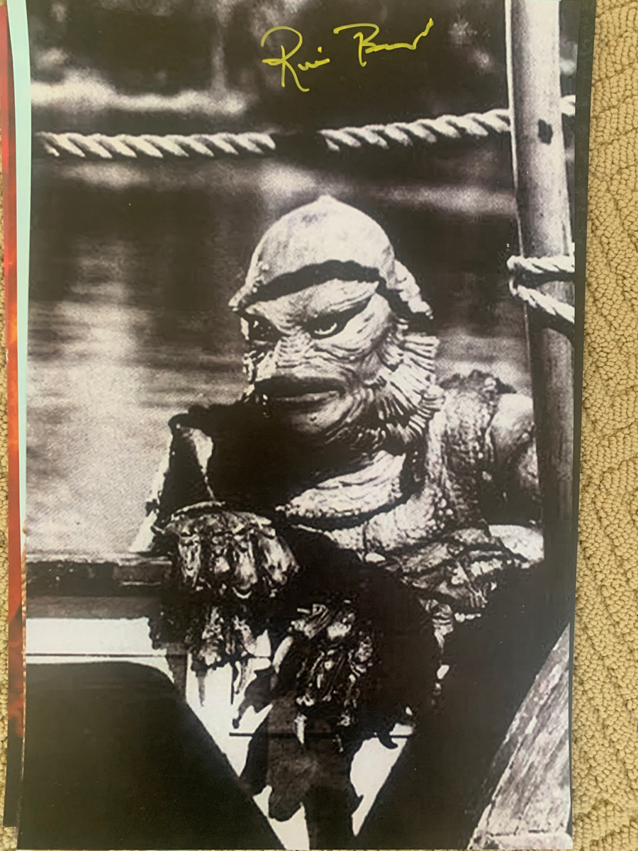 Creature From The Black Lagoon Ricou Browning signed 11x17 poster JSA ...