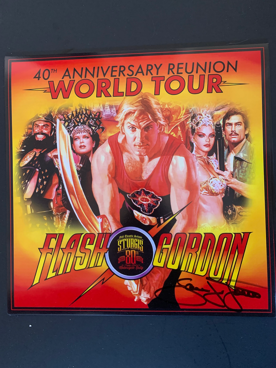 Flash Gordon Sam Jones signed 13x13 poster – DOTD Dist.