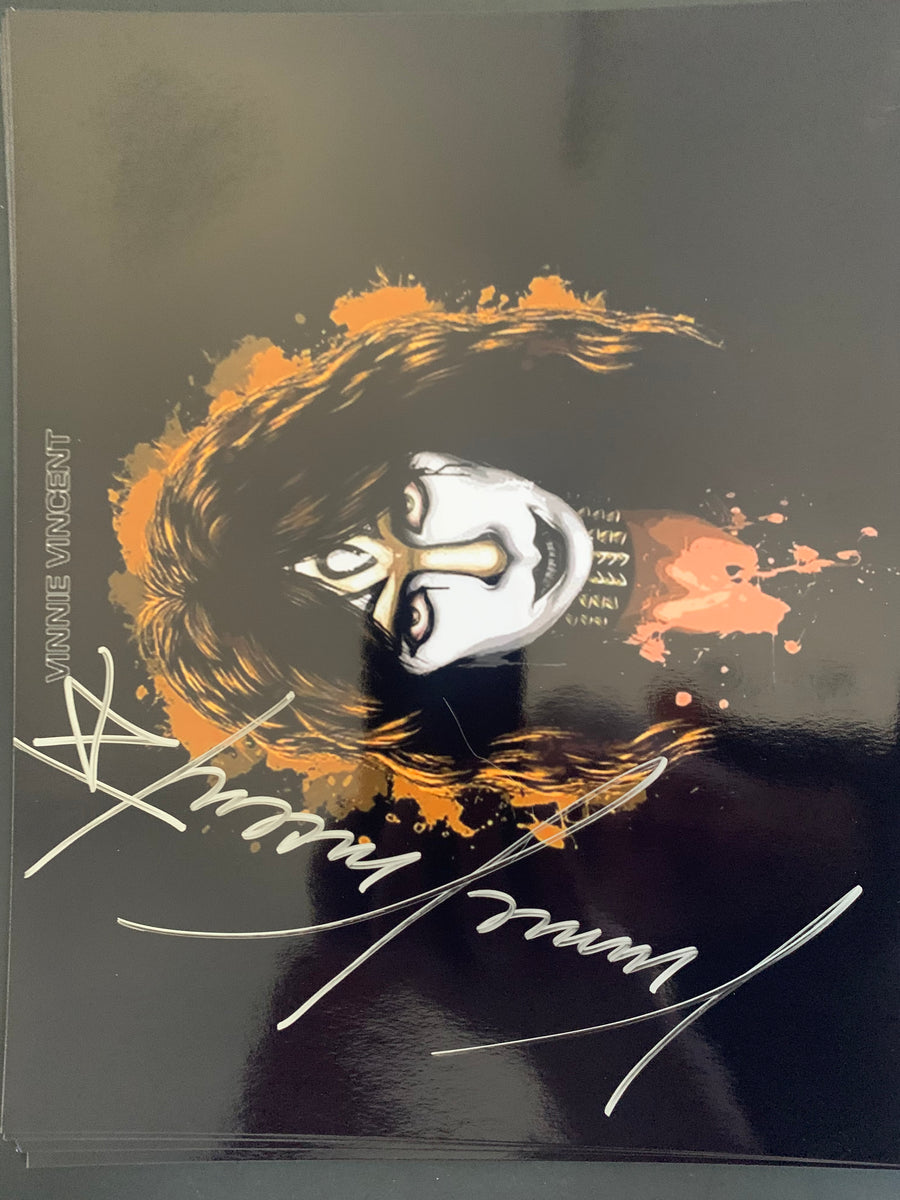 Kiss Vinnie Vincent signed 8x10 photo – DOTD Dist.