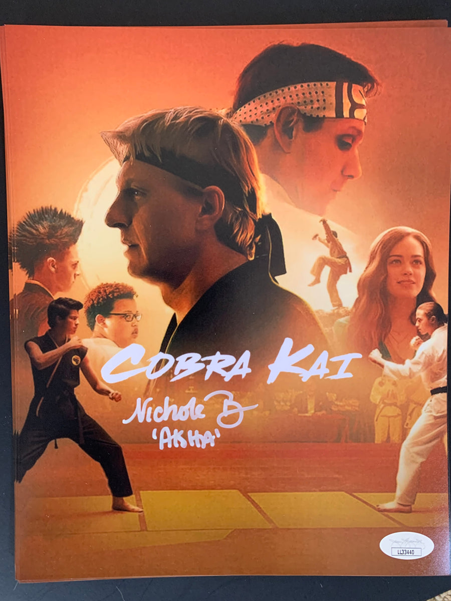 Cobra Kai Nicole Brown signed 8x10 photo JSA COA – DOTD Dist.