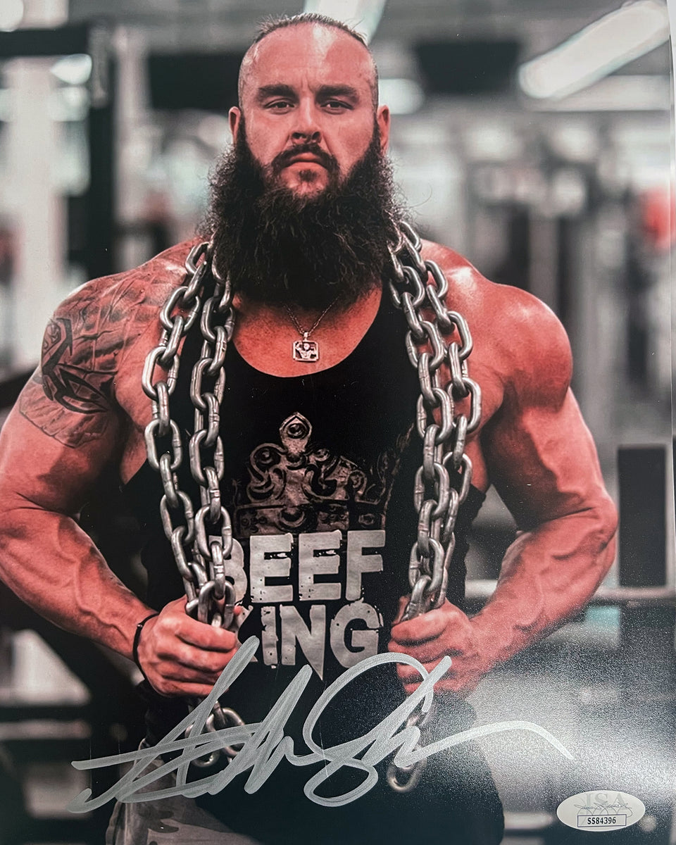 Braun Strowman signed WWE 8x10 Adam Scherr Comes with JSA sticker ...