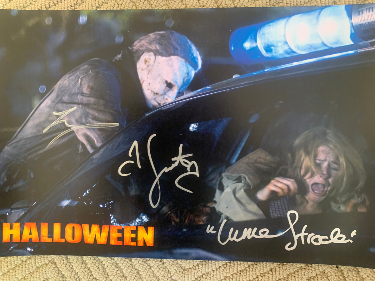 Halloween Scout Taylor Compton Tyler Mane signed 11x17 poster JSA COA ...