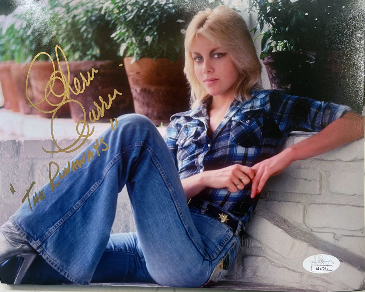 Cherrie Currie The Runaways signed 8x10 Comes with JSA sticker – DOTD Dist.