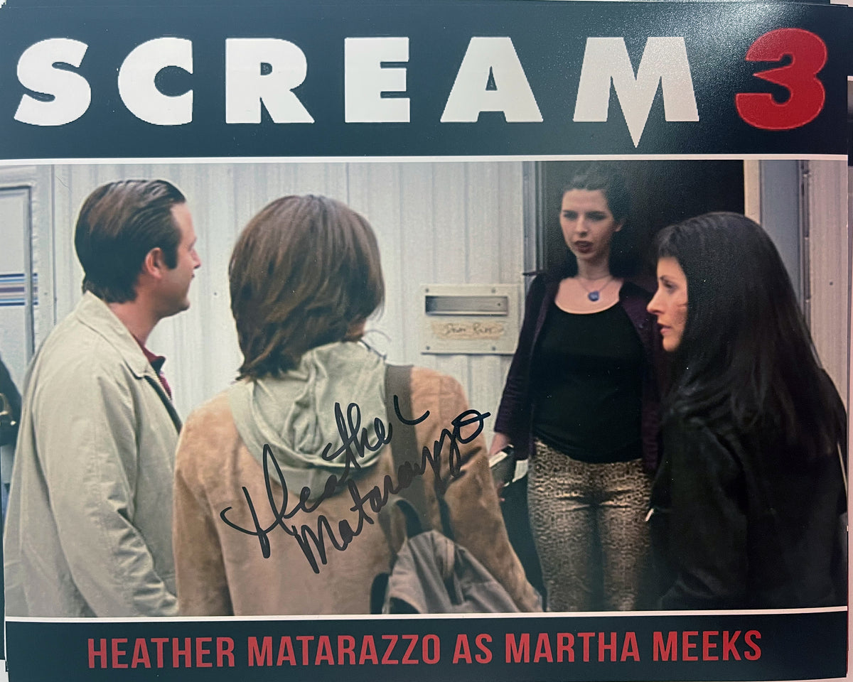 Heather Matarazzo signed Scream 8x10 – DOTD Dist.