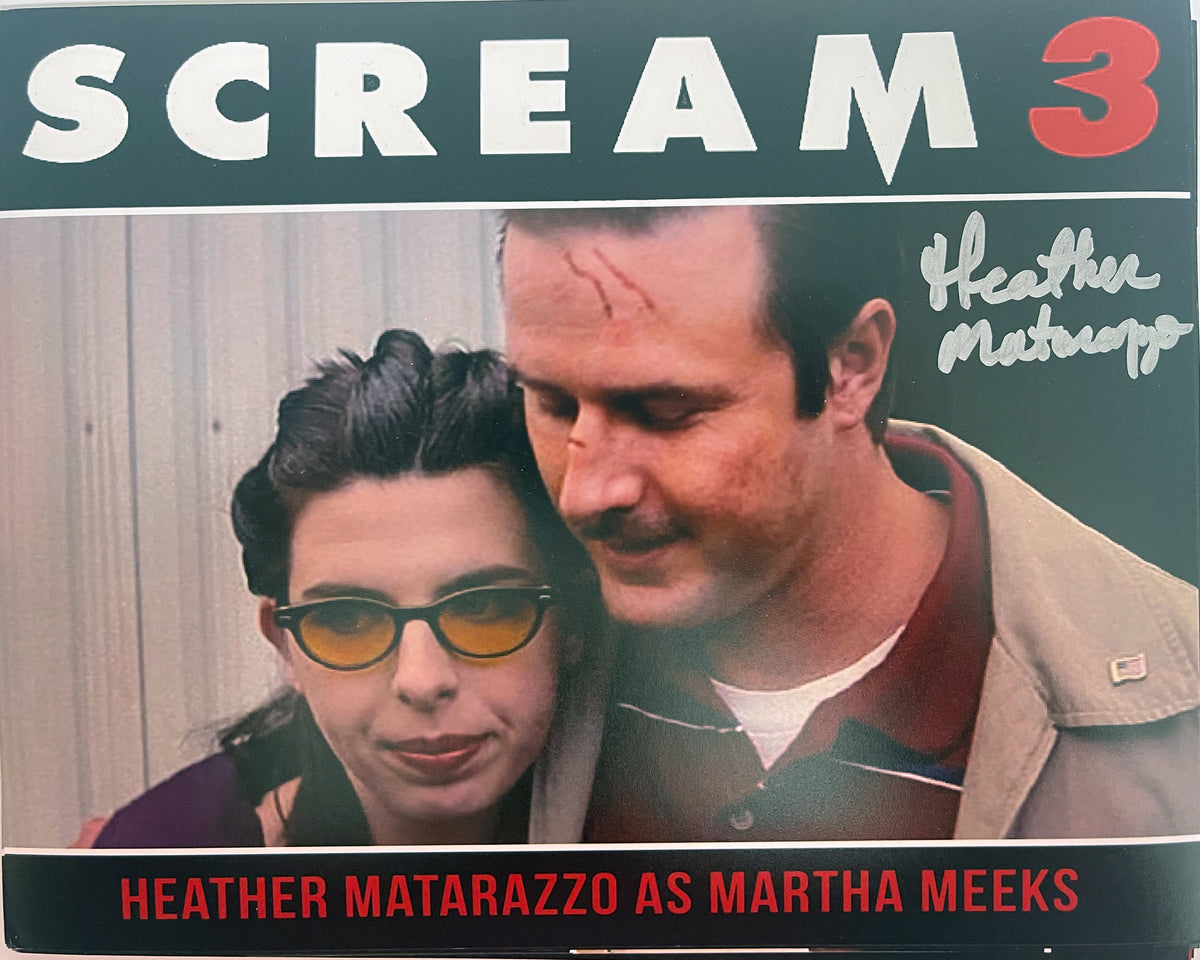 Heather Matarazzo signed Scream 8x10 – DOTD Dist.