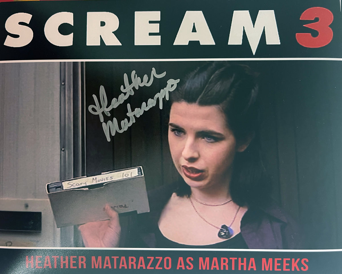 Heather Matarazzo signed Scream 8x10 – DOTD Dist.